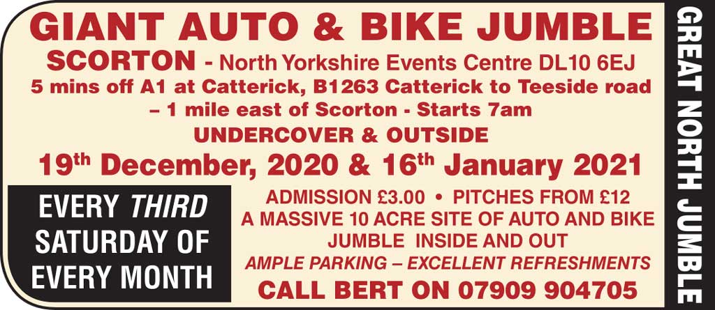 Scorton Auto & Bike Jumble reopens in December | The Classic Motorcycle