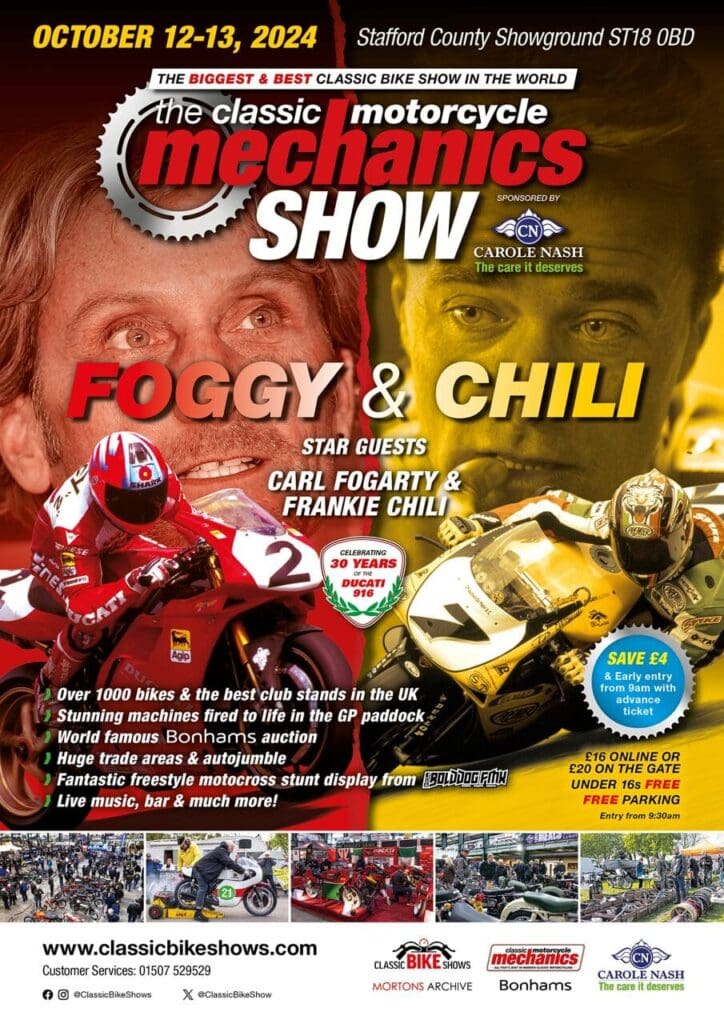 Top 10 reasons to visit the Classic Motorcycle Mechanics Show sponsored by Carole Nash | The ...
